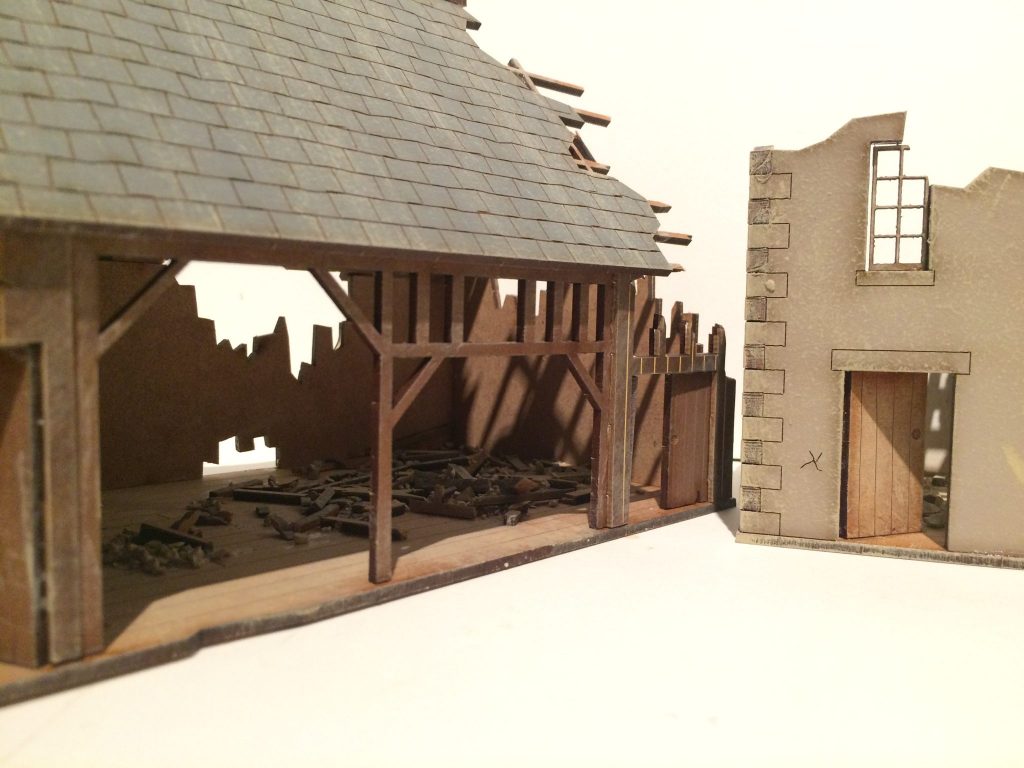 28mm Normandy 28-NY-Ruined Farm KIT - Empires at War