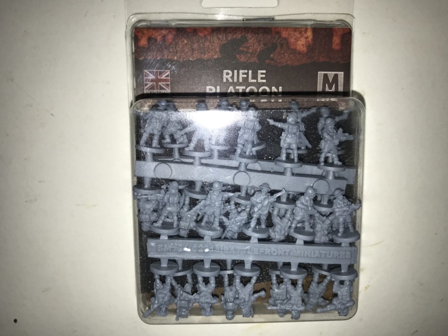 15mm Flames of War 8th Army rifle platoon (plastic) - Empires at War