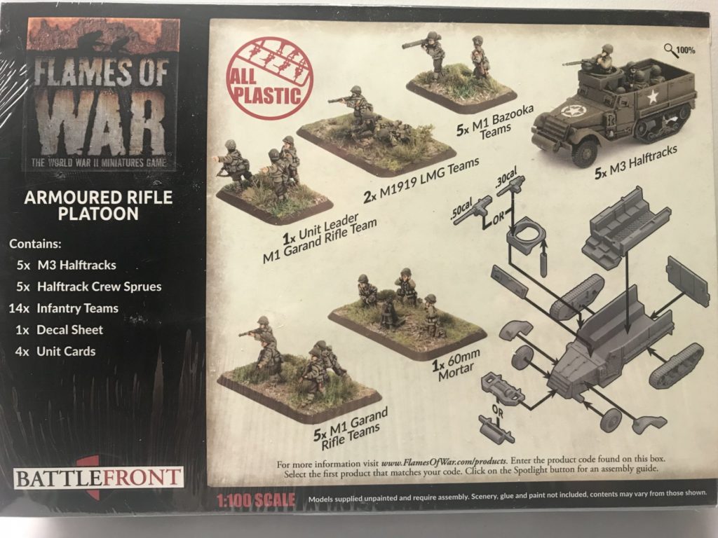 15mm Flames of War US Armoured rifle platoon - Empires at War