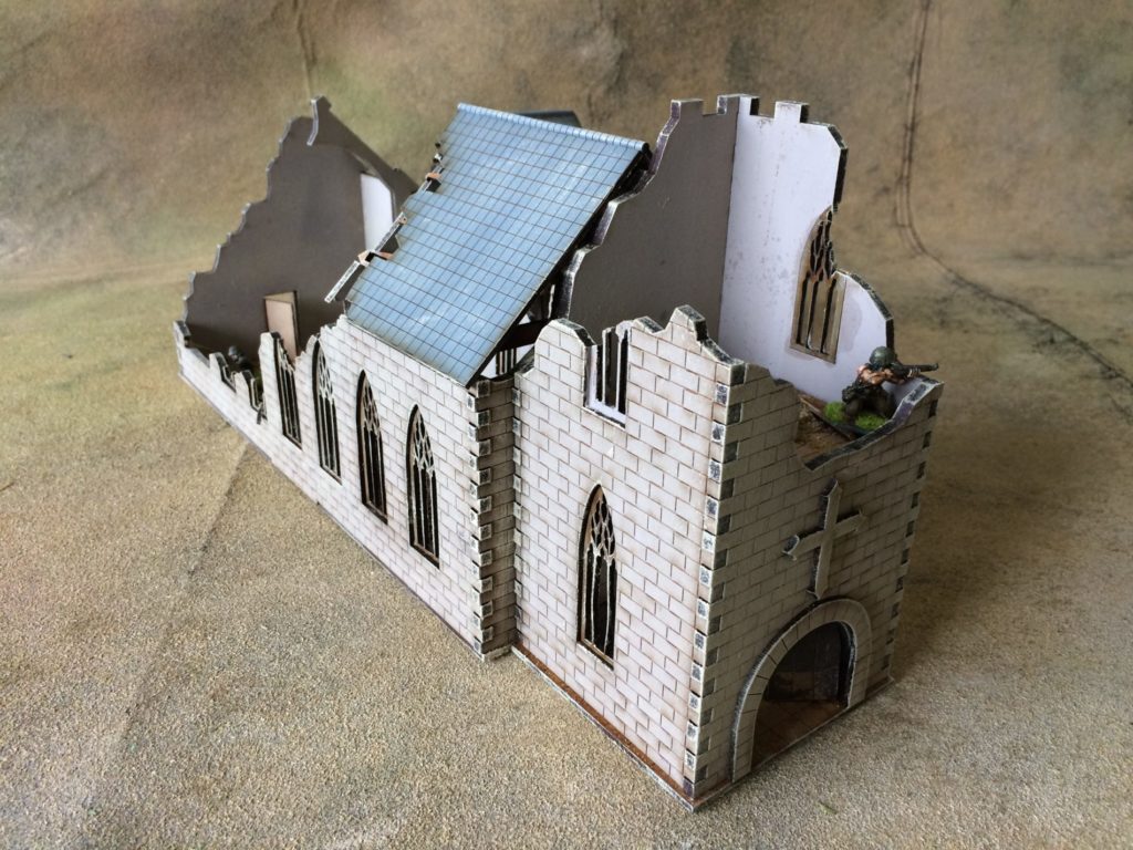 28mm Ruined Norman Church KIT - Empires at War