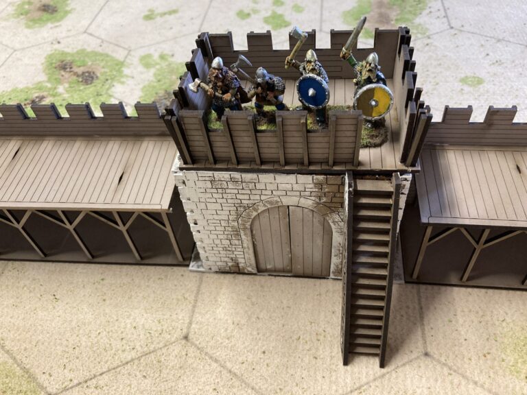 28mm Anglo Saxon Burgh Minor gate - Empires at War